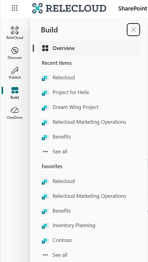 SharePoint app bar | Microsoft Support