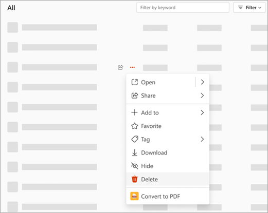 Delete a file from Microsoft 365 | Microsoft Support