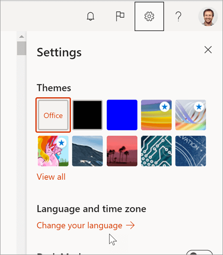 Change your display language and time zone in Microsoft 365 for ...