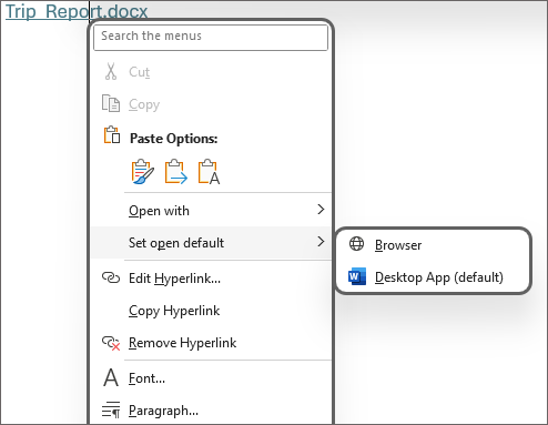 Open file links directly in Office desktop apps | Microsoft Support