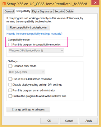 Erreur « Désolé... nous ne pouvons pas installer Office sans un Windows ...