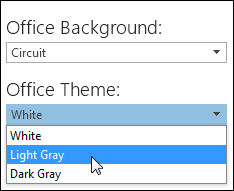 Modifier un thème et en faire le thème par défaut dans Outlook ou ...