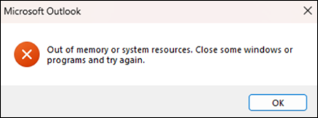 Classic Outlook errors opening more than sixty emails at the same time ...