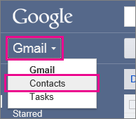從 Outlook 匯出您的連絡人並用於 Google Gmail | Microsoft Support